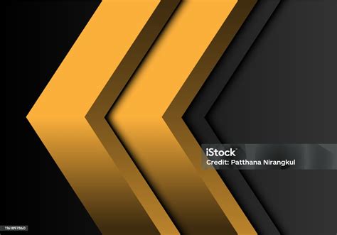 회색 빈 공간에 추상 노란색 이중 화살표 방향 디자인 현대 미래 배경 벡터 그림 0명에 대한 스톡 벡터 아트 및 기타 이미지 0명 3차원 형태 개념 Istock