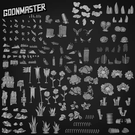 3d Printable Basing Bits 3 Campaign Myminifactory