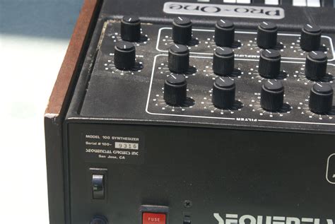 Matrixsynth Sequential Circuits Pro One Synthesizer Model 100 Sn 9316