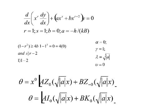 Bessels Equation And Bessel Functions The Differential Equation