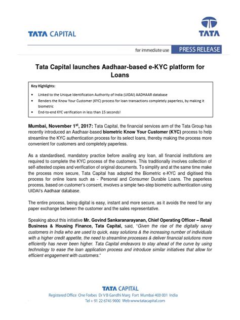 press release biometric ekyc pdf biometrics financial services