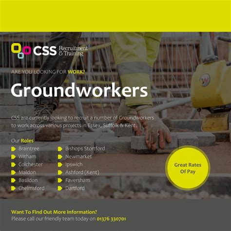 Css Recruitment And Training Services Ltd On Linkedin Jobs Jobsearch Groundworkers