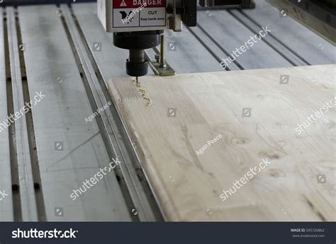 Flatbed Cnc Machine Working Stock Photo Shutterstock