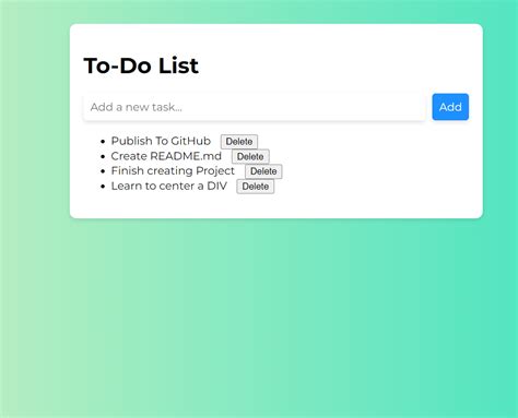 GitHub A Qx Modern Todo List I Designed A Sleek And Contemporary To Do List Utilizing HTML