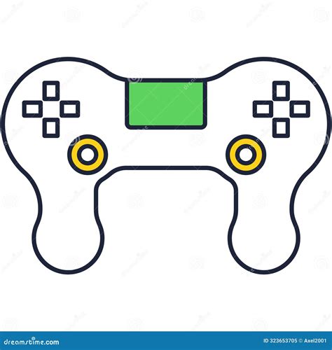 Gamepad Icon Joystick Logo Game Control Device Cartoon Vector 243047859
