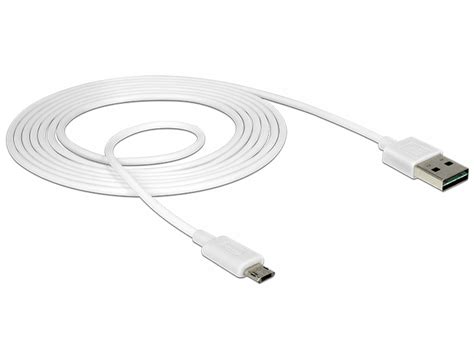 Cablu EASY USB Tip A La EASY USB Tip Micro B T T Alb M Delock