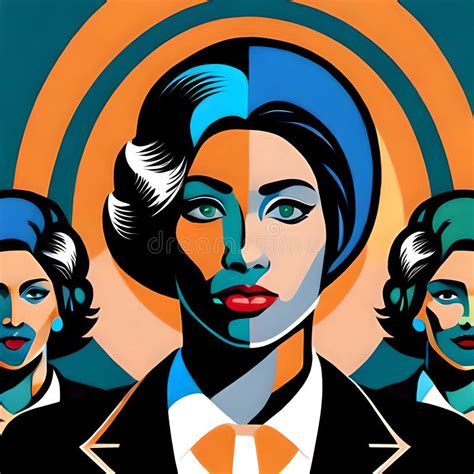 Beautiful Woman Vector Graphic Style Ai Generated Image Stock Illustration Illustration Of