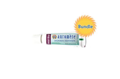 Sample Bundle Mint Free Ayurvedic Toothpaste 108 Mini Tubes Auromere