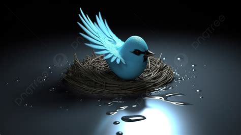 Application Of 3d Twitter Logo Background Mobile Marketing Digital 3d