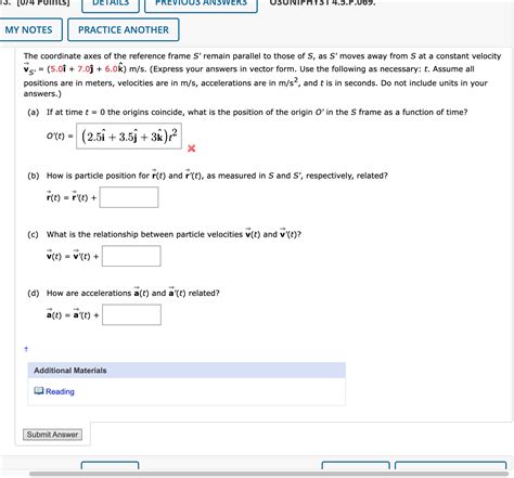 solved the coordinate axes of the reference frame s ﻿remain