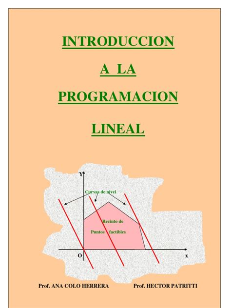 Programacion Lineal Pdf Programación Lineal Línea Geometría
