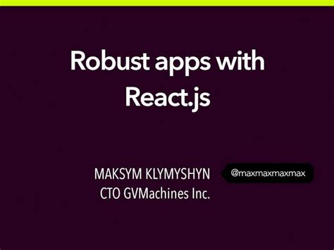 Pdf Robust Web Apps With Reactjs Dokumentips