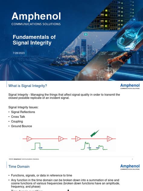 Fundamentals Signal Integrity Pdf Electrical Impedance Bandwidth Signal Processing