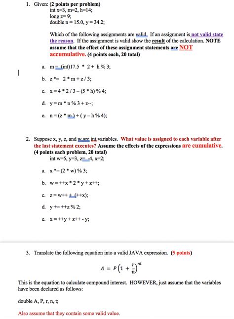 Solved 1 Given 2 Points Per Problem Int X 3 M 2 H 14 Chegg Com