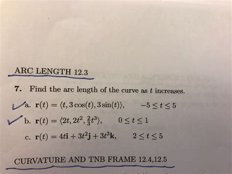 Solved Find The Arc Length Of The Curve As T Increases