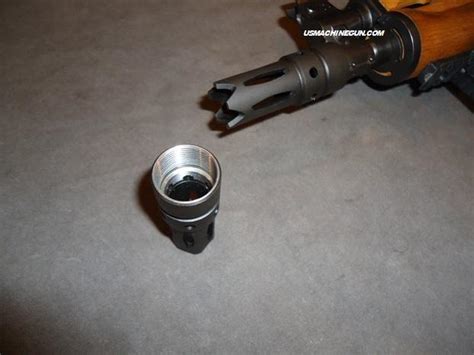 Spiked Ported Muzzle Brake For Ak 74 W24m X 15 Mm Threads On