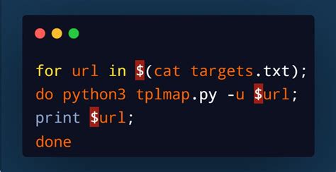 Cybersecurity Websecurity Tplmap Ssti Bugbounty Bugbountytips Oneliner Infosec