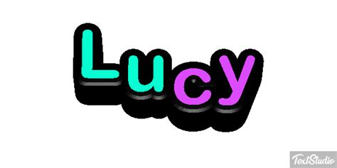 Lucy Name Animated  Logo Designs