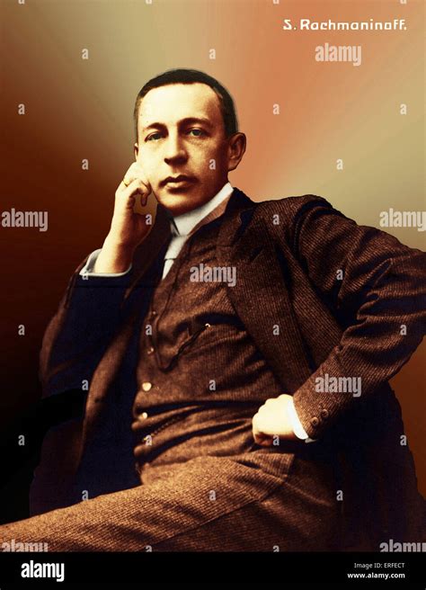 Sergey Vassilievich Rachmaninov At Young Age Russian Pianist And