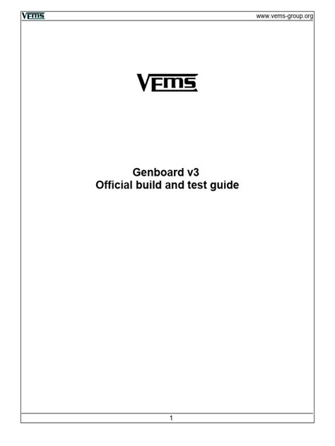 Vems V3 Documentation Pdf Electrical Connector Printed Circuit Board