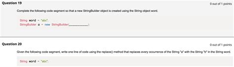 Solved Uestion 3 Complete The Following Code Segment So It