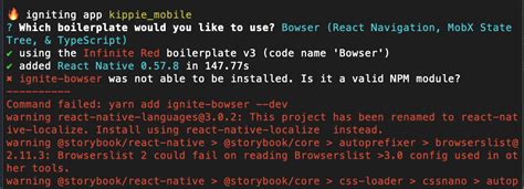 Ignite New App Does Not Work Issue Infinitered Ignite GitHub