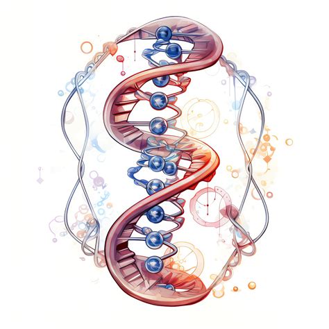 Artistic Dna Molecule Clipart 45 High Quality S Digital Download