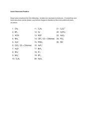 Lewis Structures Practice Docx Lewis Structures Practice Draw Lewis Structures For The
