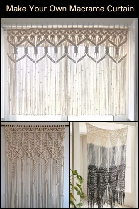 Diy Macrame Curtain Patterns For Beginners