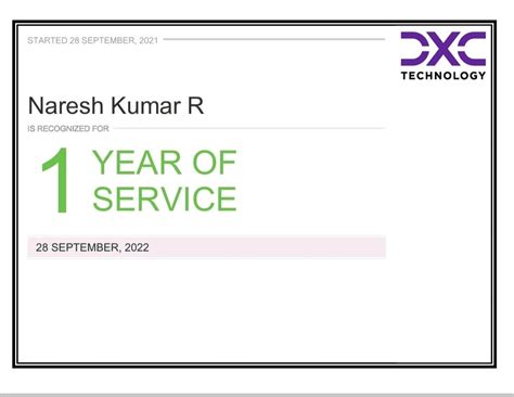 Naresh Kumar R On Linkedin Dxctechnology Dxc Celebration 1yearanniversary Connections