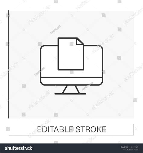 Security System Line Icon Checklist On Stock Vector Royalty Free
