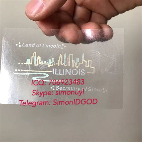 New Il Illinois Hologram Overlay With Uv Ovi Driver Sticker License For