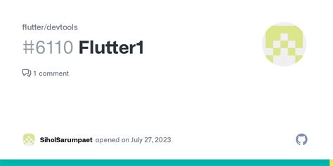 flutter1 · issue 6110 · flutter devtools · github
