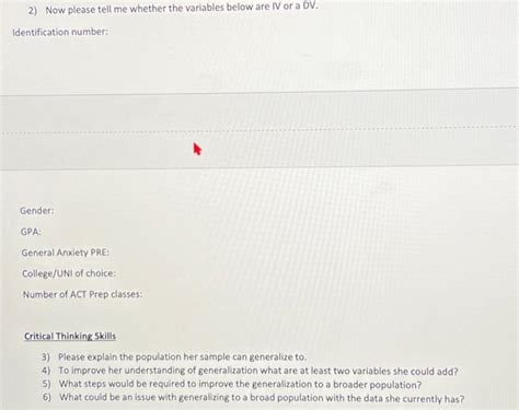 Solved 2 Now Please Tell Me Whether The Variables Below Are
