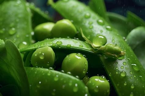 Premium Ai Image Fresh Peas Ai Generative