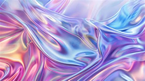 Colorful And Fluid Abstract Design With Smooth Curves And Vibrant Gradients Stock Illustration