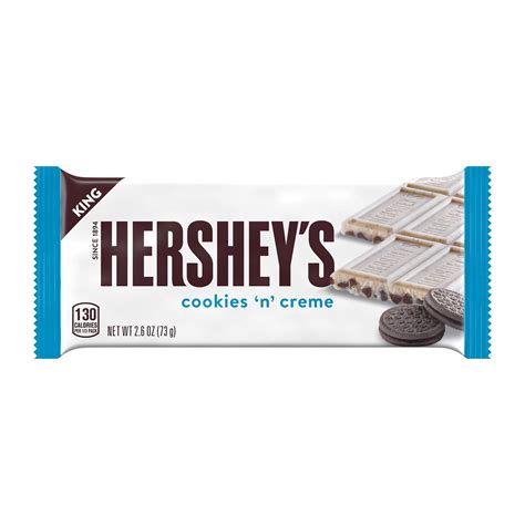 Hersheys Cookies N Creme King Size Candy Bar 2 6 Oz