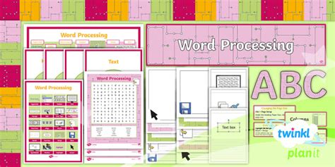 Computing Word Processing Additional Resources Year 4 Pack