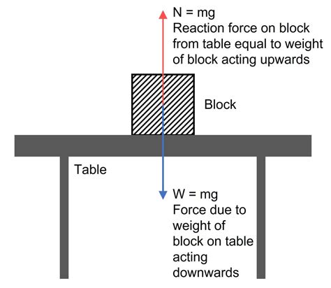 A Wooden Block Is Placed On A Table Top Name The Forces Knowledgeboat