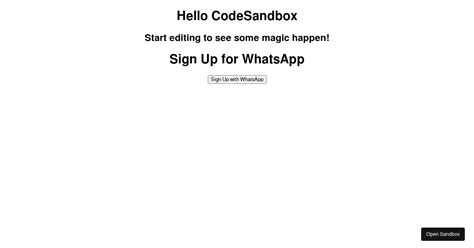 Embedded Signup Fb Codesandbox