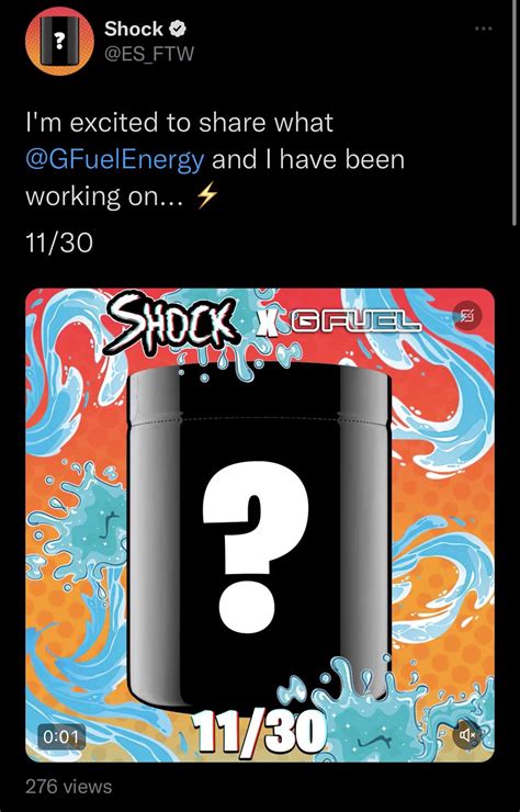Electricshock Gfuel Flavor Will Be Reveal On Nov 30th Rgfuel