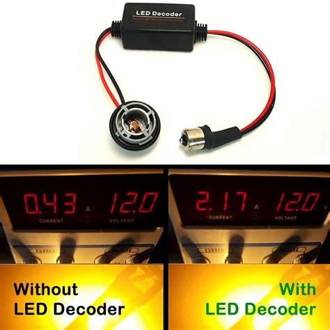 General 1156 Ba15s Bay18d Led Light Fault Decoder Turn Signal Light Fault Eliminator Flat Foot