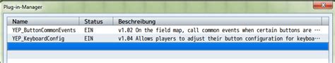 yanfly button common event and yanfly keyboard config not working rpg