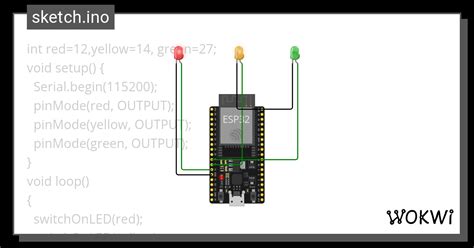Traffic Light Simulation Wokwi Esp32 Stm32 Arduino Simulator