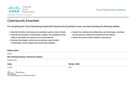 Aditya Sinha On Linkedin Cybersecurity Ciscocertified Networkingacademy Digitalcredential…