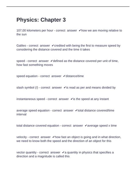 Physics Question And Answers Correctly Solved PHYSICS Stuvia US