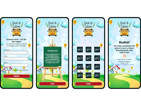 Back To School Campaign Memory Game Challenge By Vouchermatic On Dribbble
