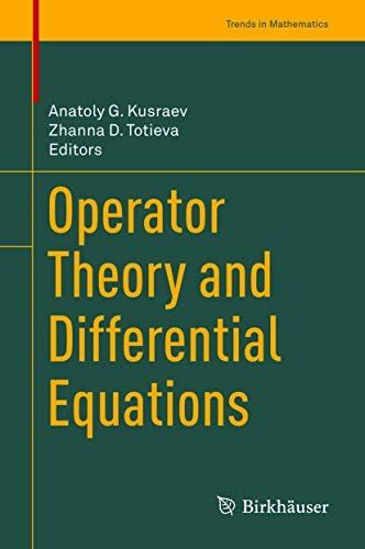 Operator Theory And Differential Equations Medical Book Seller Pakistan