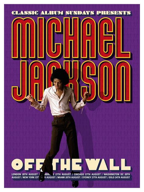 Michael Jackson Off The Wall Poster Classic Album Sundays