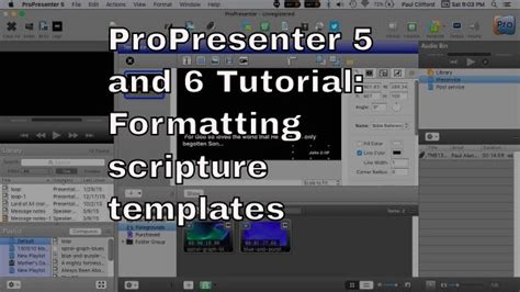 Propresenter Scripture Templates